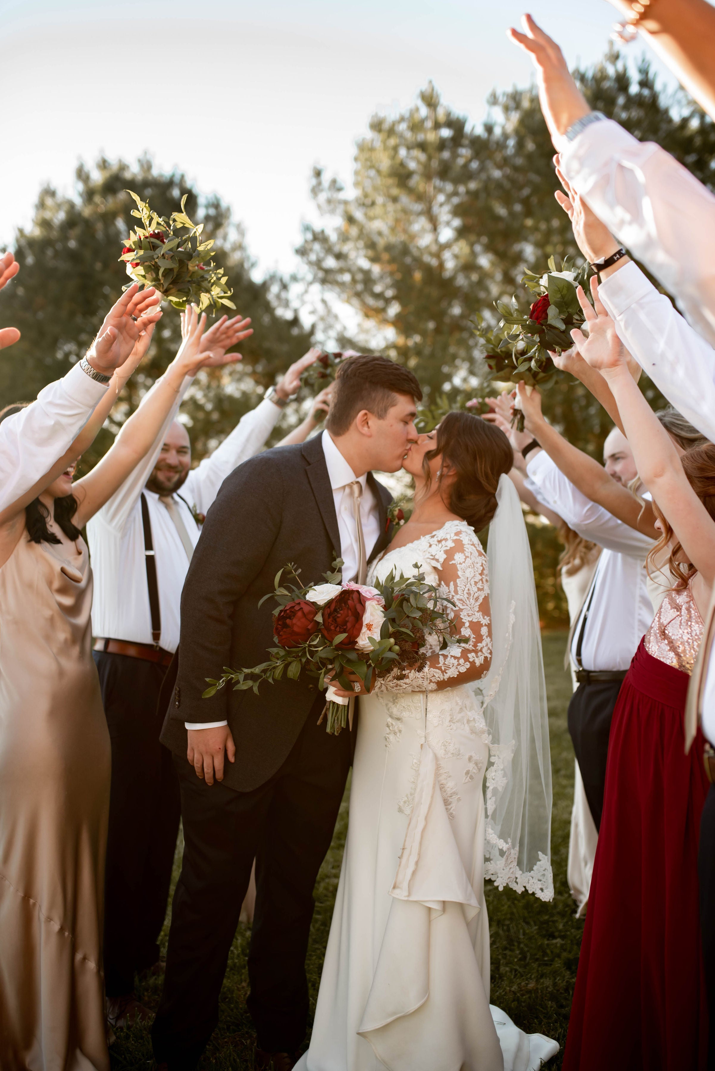 Rachel + Micah - Tuscany Burgundy Collection – Wedding Flowers For Rent