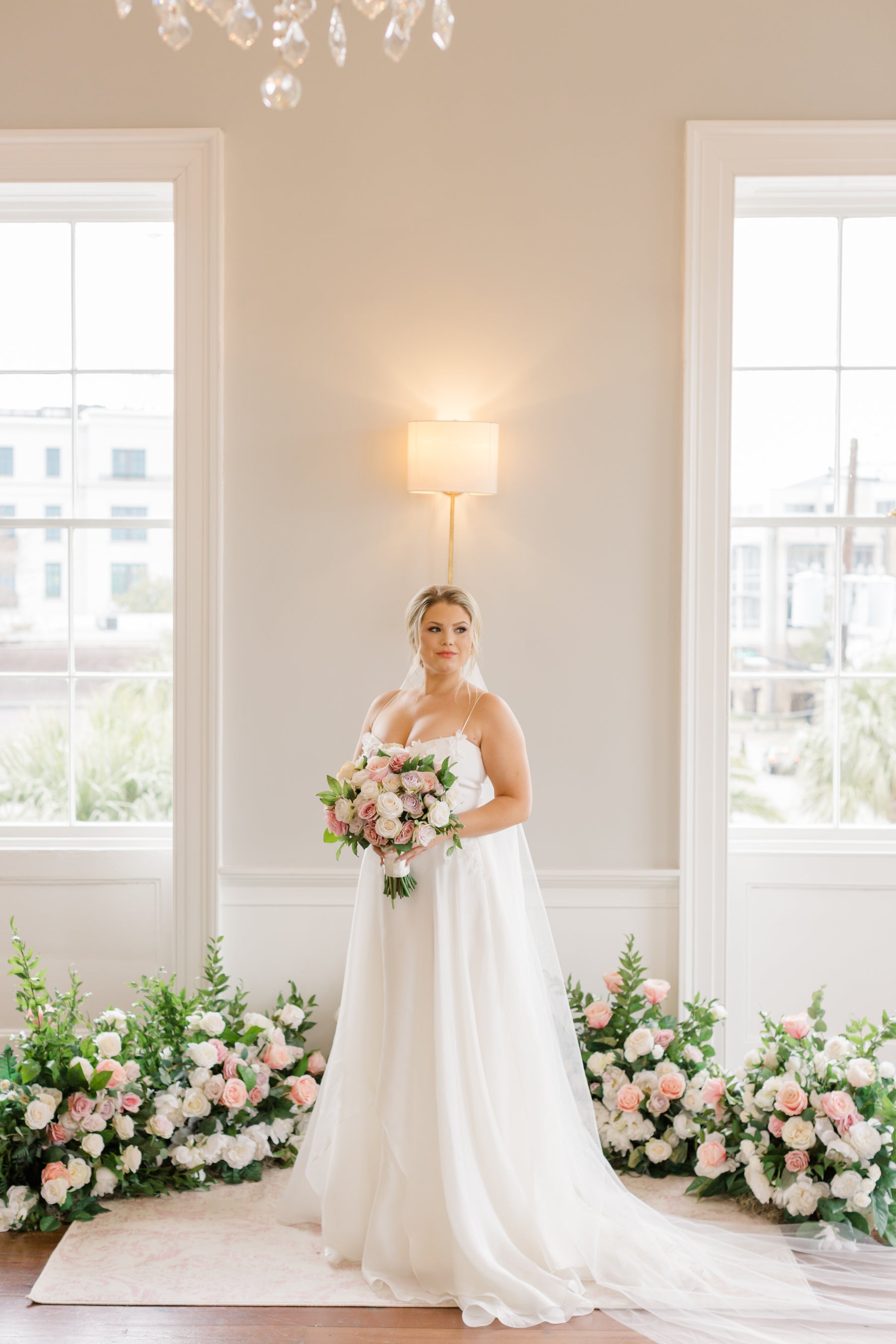 Grounded Floral Arch (Standard) – Wedding Flowers For Rent